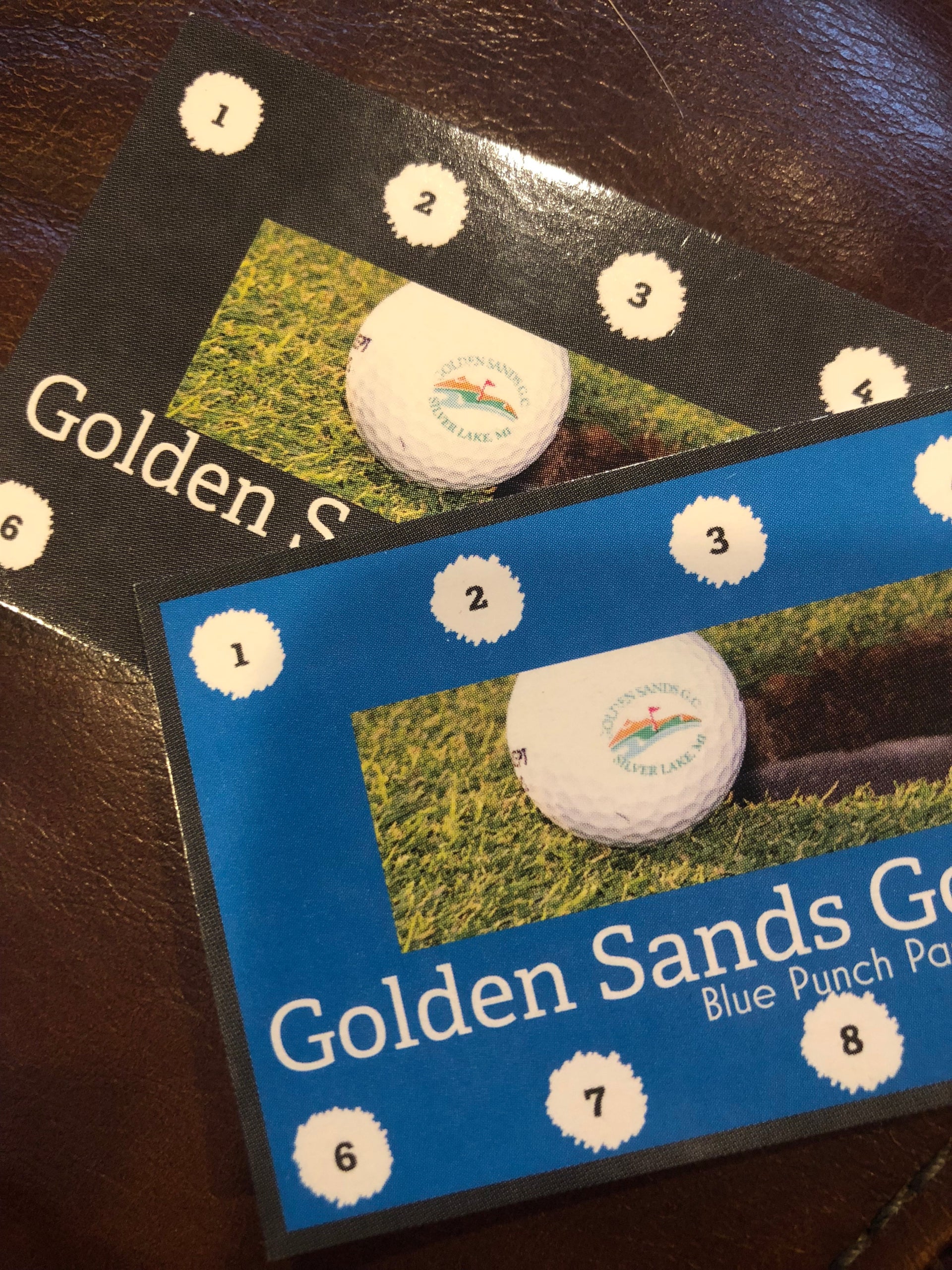 Golfing Riding Punch Pass BLUE CARD | Golden Sands Golf & Bucket Bar